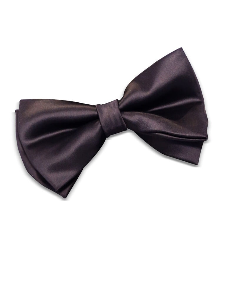 Premium Black Satin Bow tie for Men - Mubarkaan Store